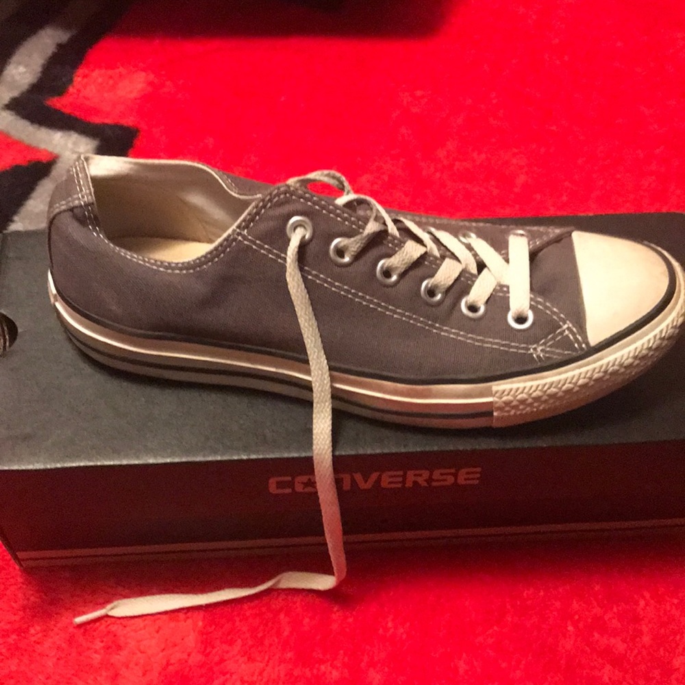 Grey Low Top Converse All Star - Gem